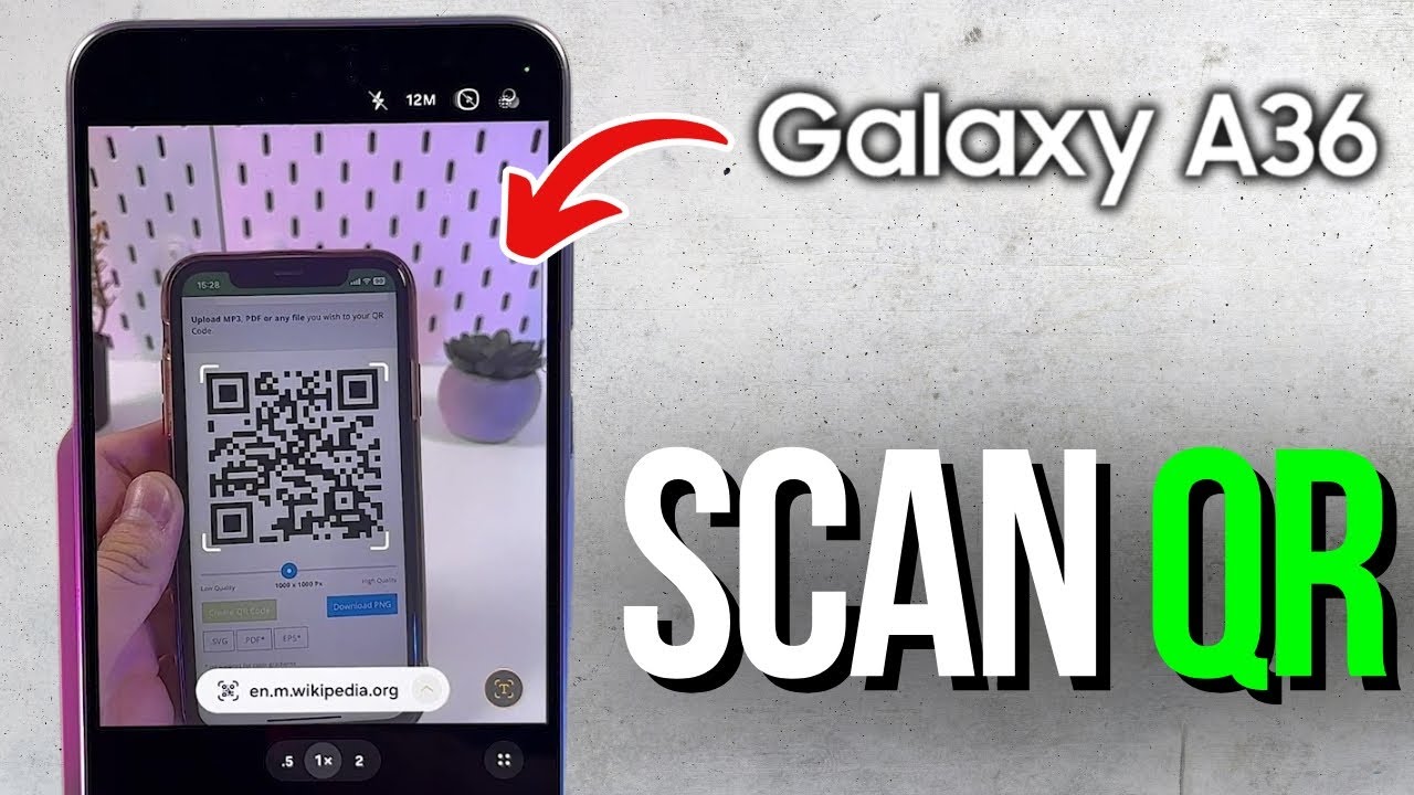 How to scan QR codes on Samsung Galaxy A36? - YouTube