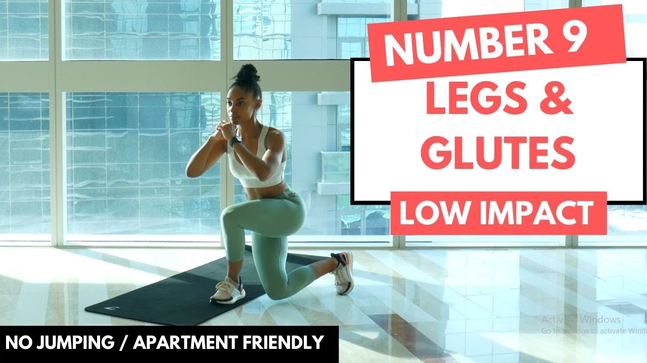 NO JUMPING - LOW IMPACT LEG WORKOUT | Legs & Glutes No.9 - YouTube