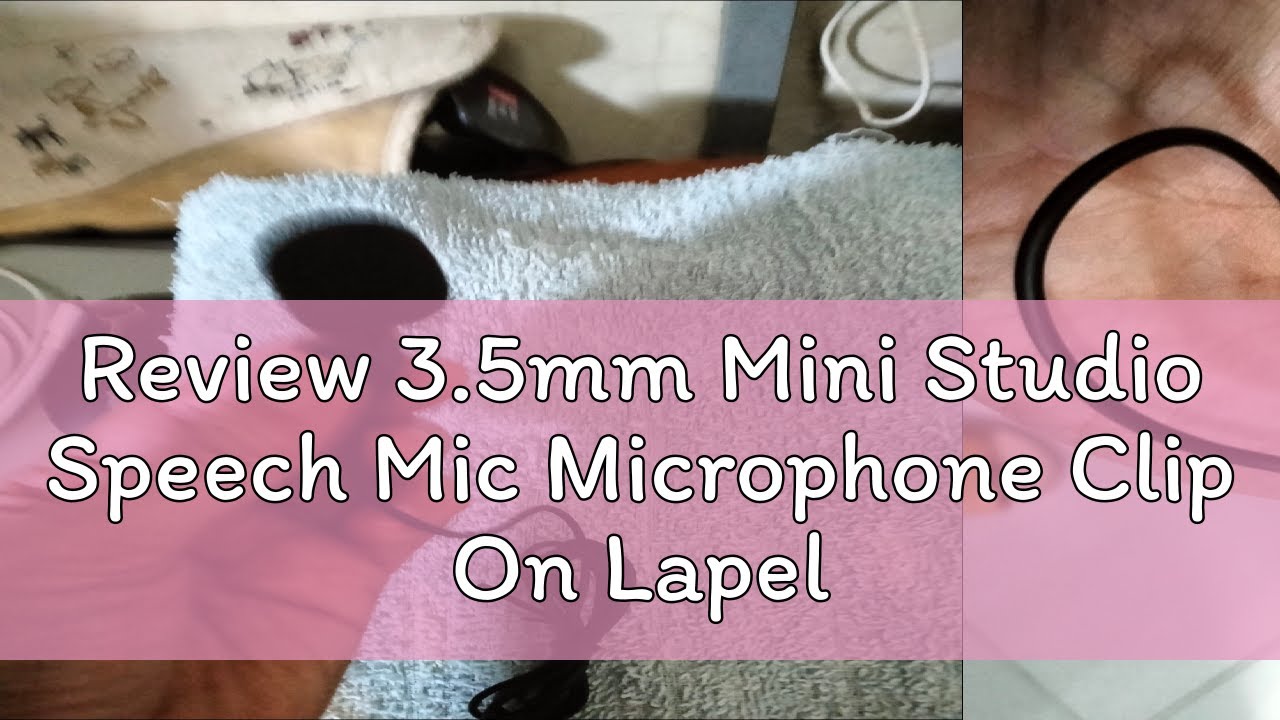 Review 3.5mm Mini Studio Speech Mic Microphone Clip On Lapel For PC ...