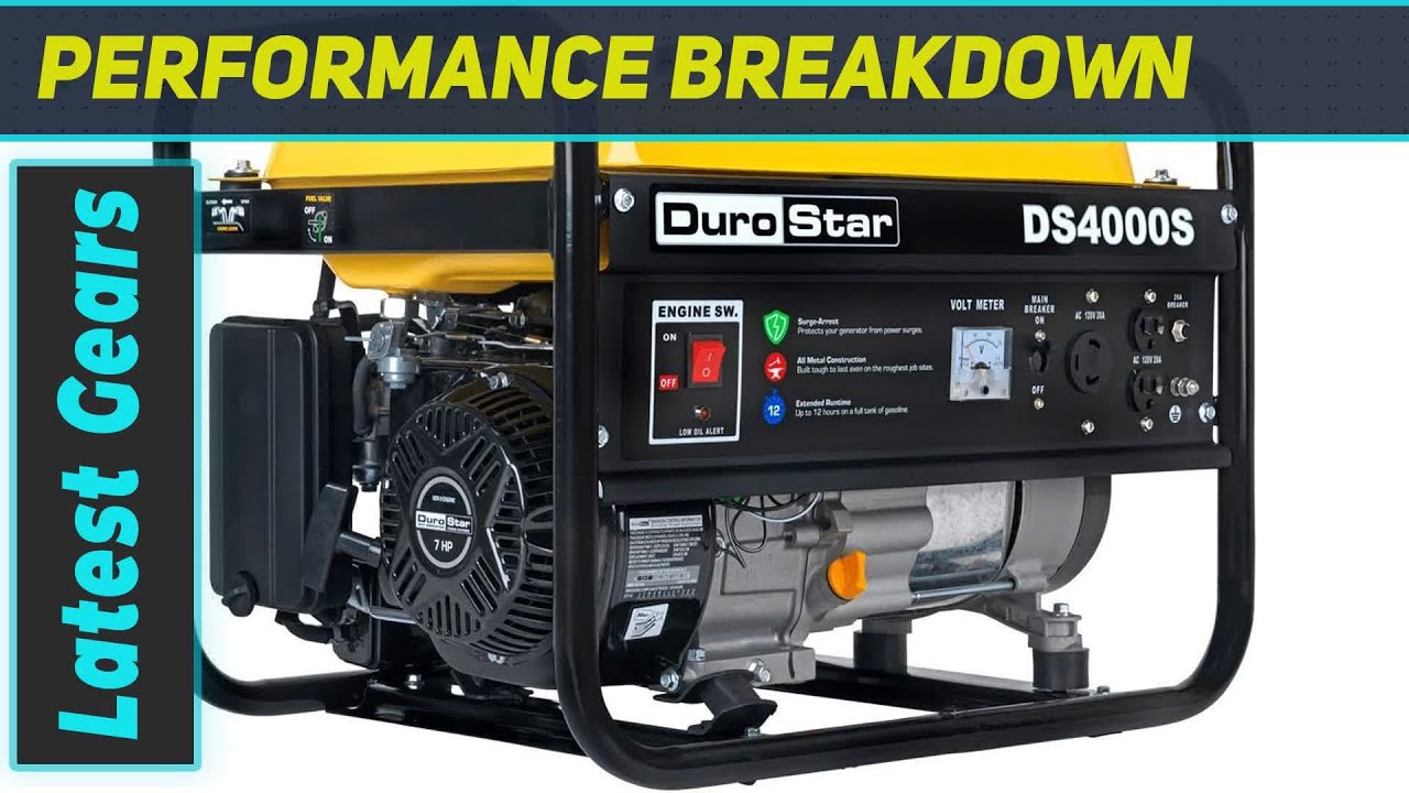 DuroStar DS4000S Portable Generator: Unleashing Reliable Power for Your ...