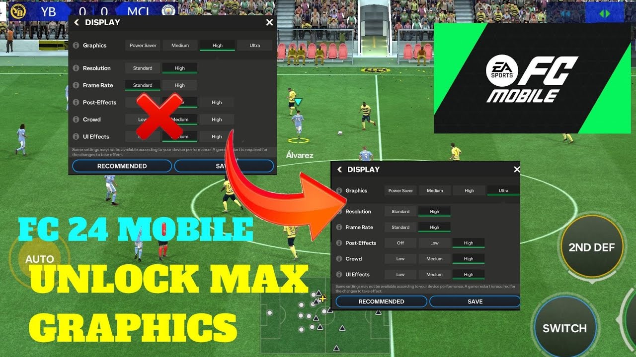 EA SPORT FC MOBILE | MAX GRAPHICS UNLOCK ULTRA 60FPS UNLOCK | FC24 ...