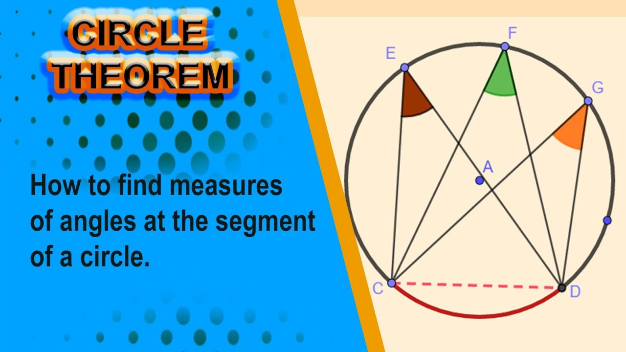 How to find measures of angles at the same segment of a circle ...