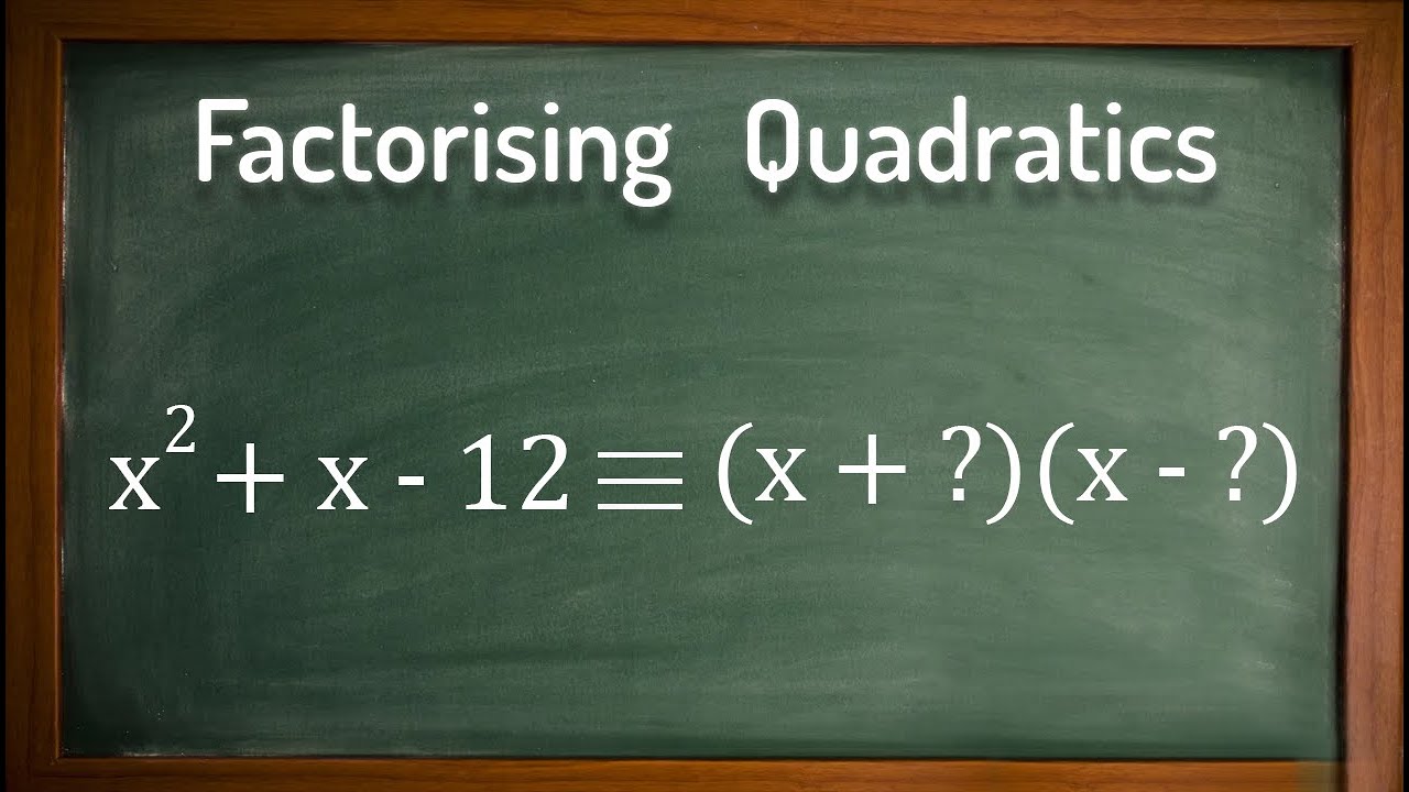 Factorising quadratics - GCSE Maths - YouTube