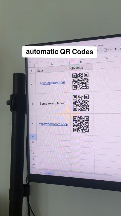 Did you know that you could add automatic QR Codes in Google Sheets? #googlesheets # ...