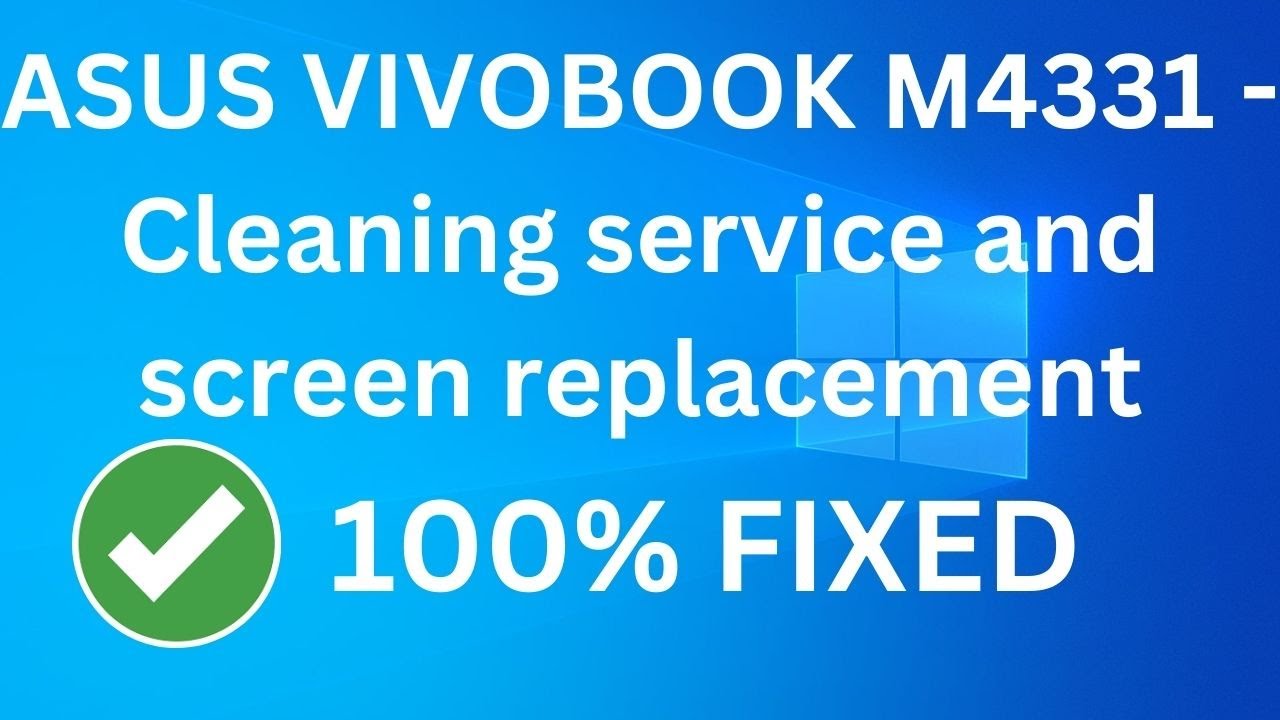 ASUS VIVOBOOK M4331 - Screen Flickering@screen problem:Screen ...