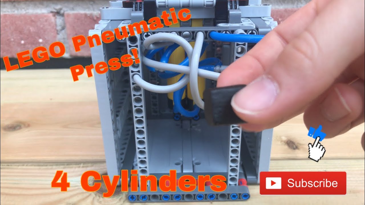 LEGO Technic Pneumatic Press - YouTube