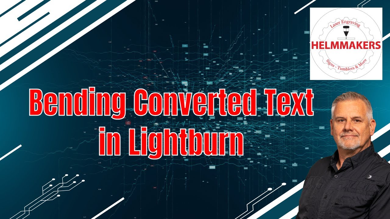 Bending Text that has been Converted to a Path in Lightburn - YouTube