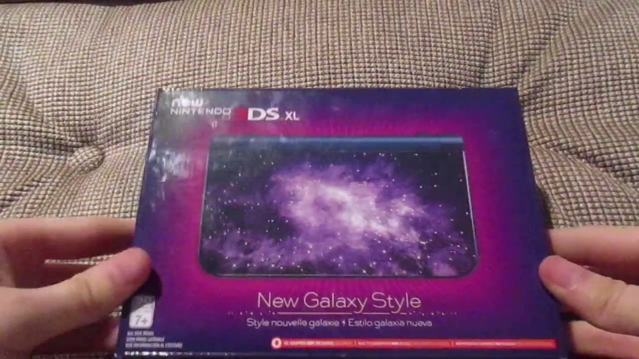 New 3DS XL new galaxy style quick unboxing - YouTube