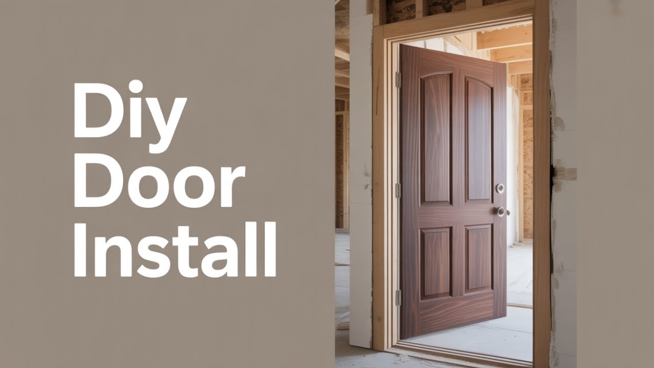 DIY Wooden Door Installation | Easy & Fast_ How to Install a Wooden ...