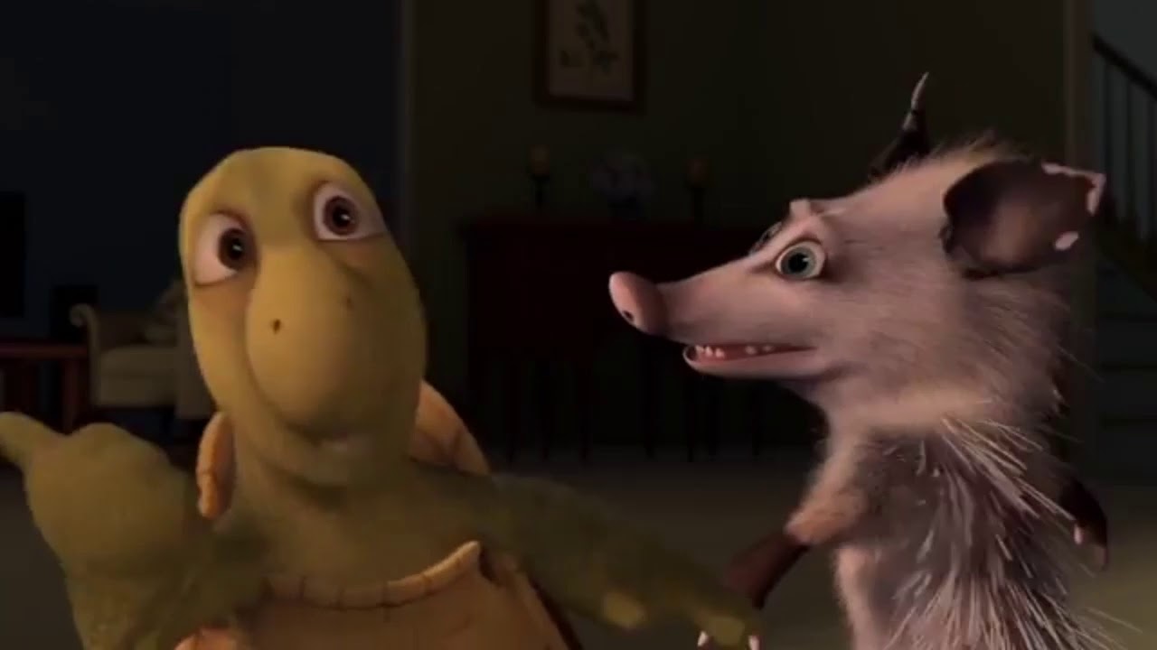 Over the hedge || Movie clip || stealing food from home scene || Hindi ...