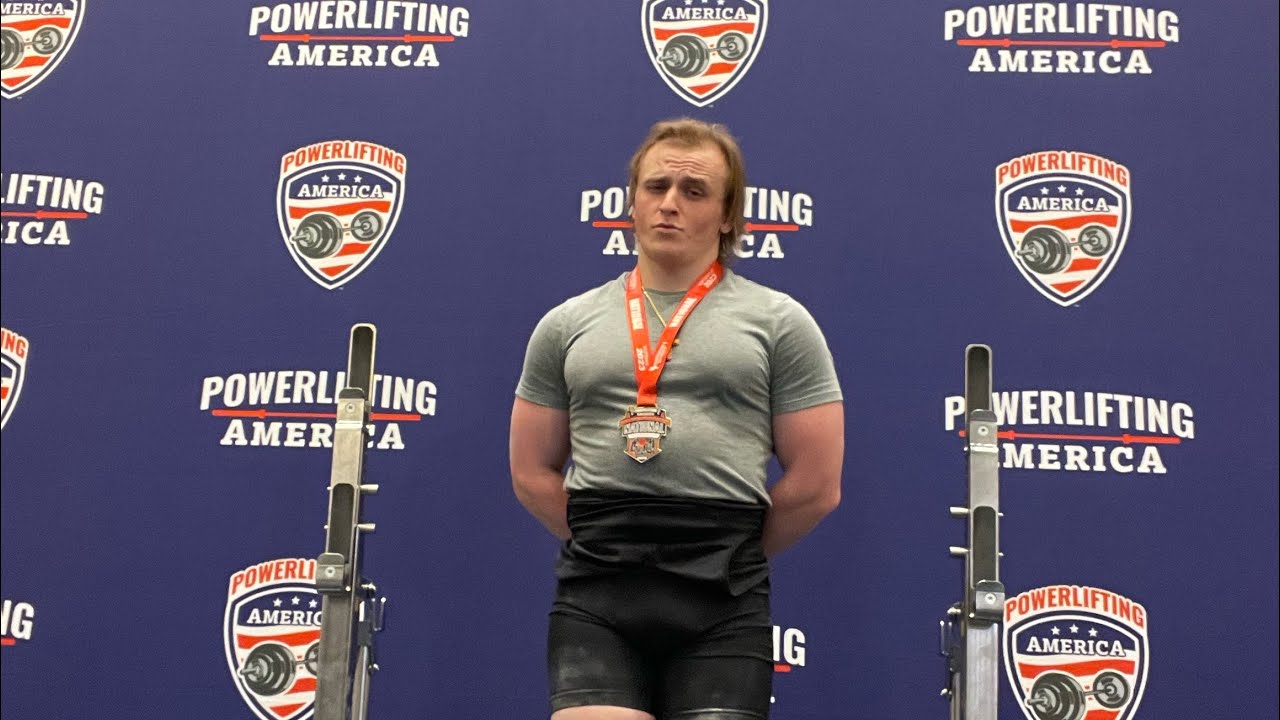 Connor Heim Powerlifting America National Championship 83kg Performance ...