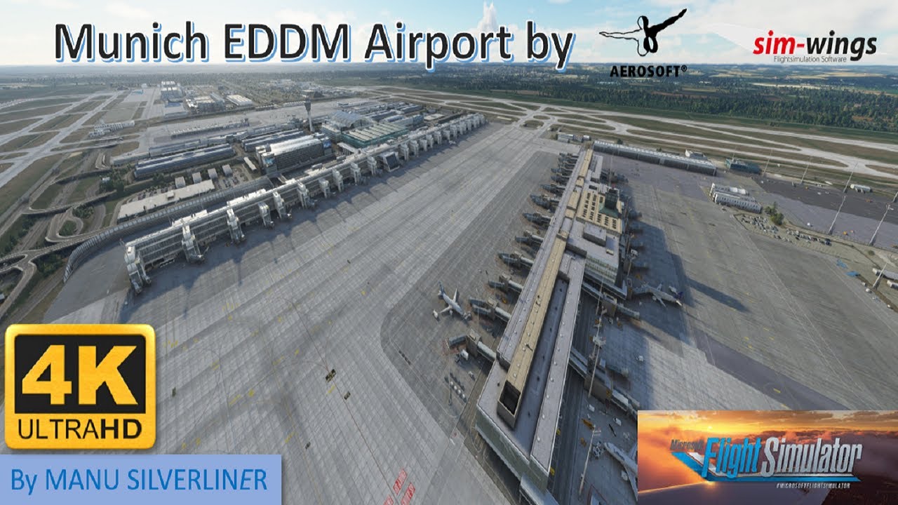 FS 2020 - Munich Airport EDDM by Aerosoft Sim-Wings - YouTube