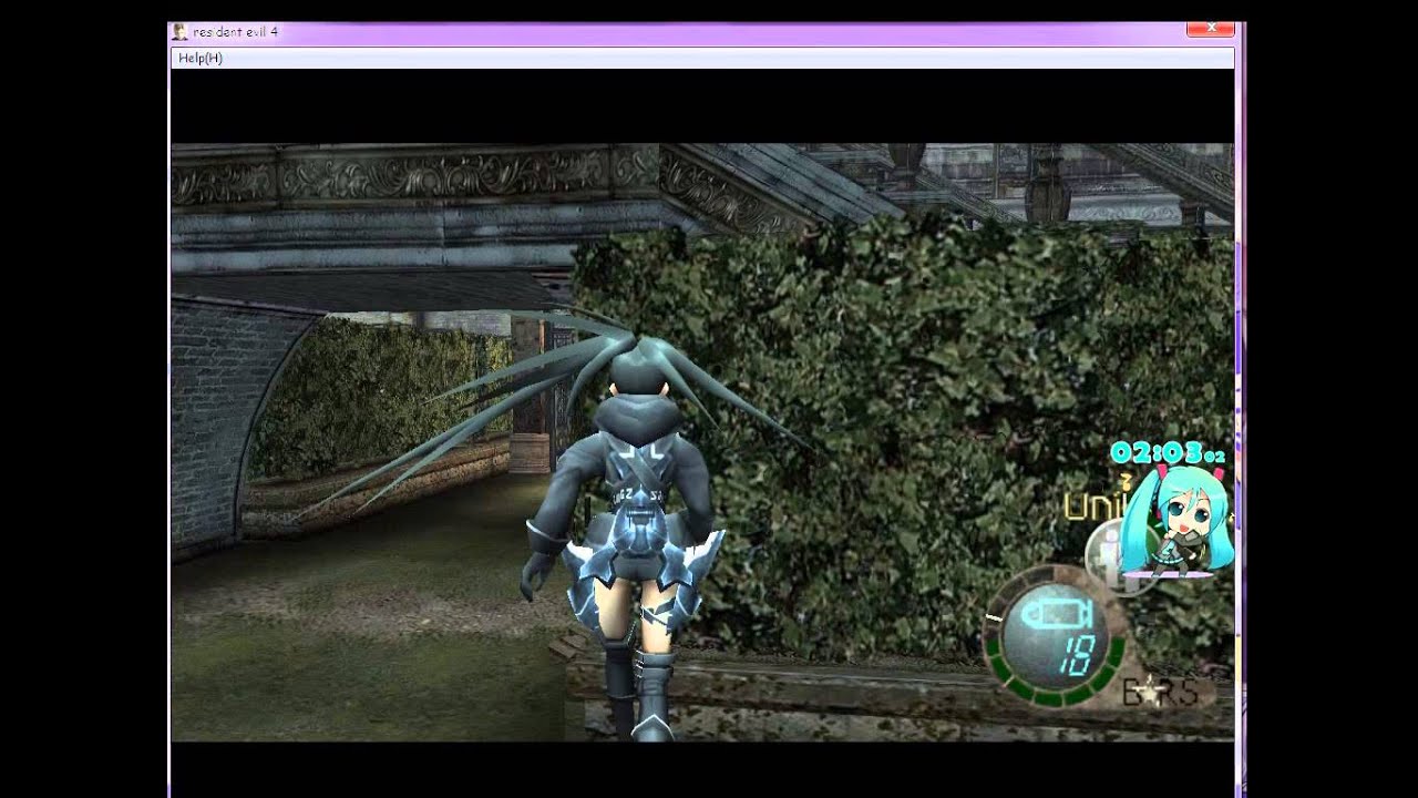 Black rock shooter re4 mod play 13 - YouTube
