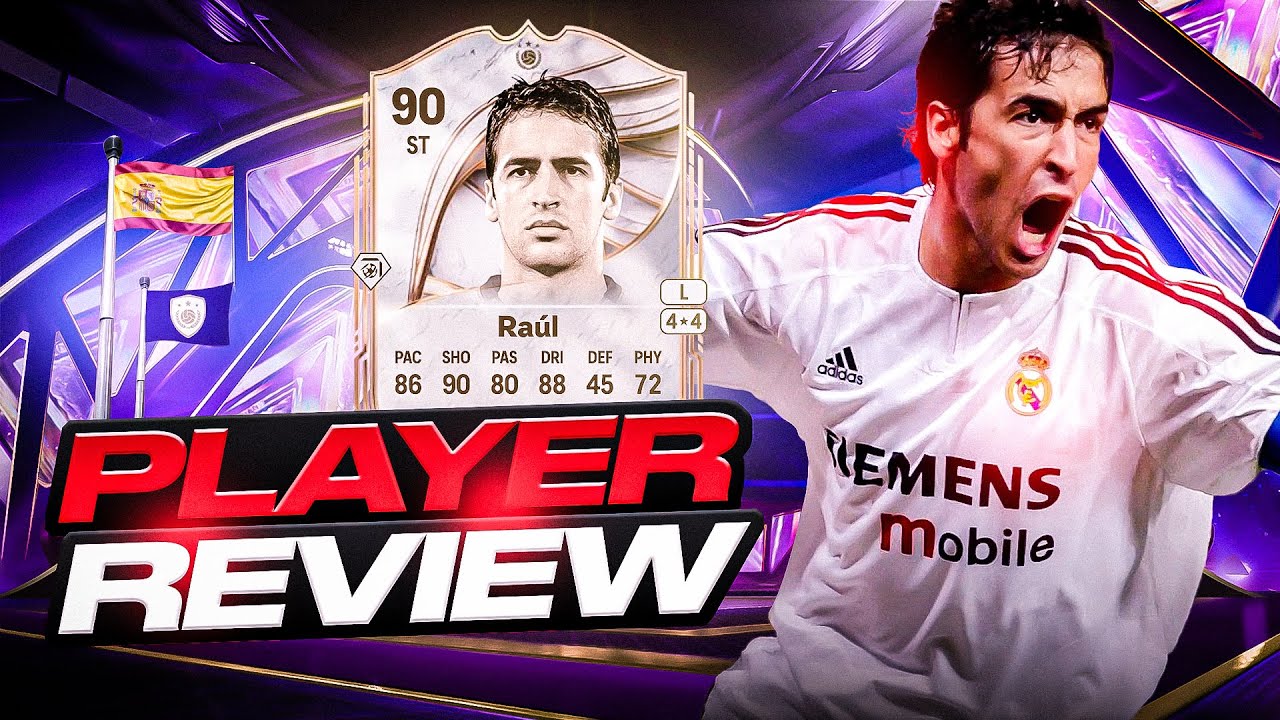 90 ICON RAÚL PLAYER REVIEW - EA FC 26 ULTIMATE TEAM - YouTube