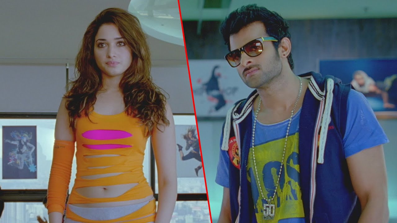 Veerabali (The Rebel) Tamil Scenes | Prabhas Meets Tamannaah | Deeksha ...