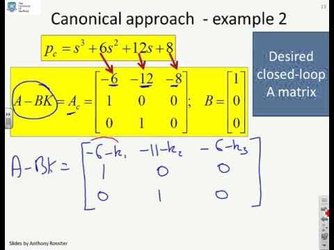 State space feedback 5 - tutorial examples and use of MATLAB - YouTube