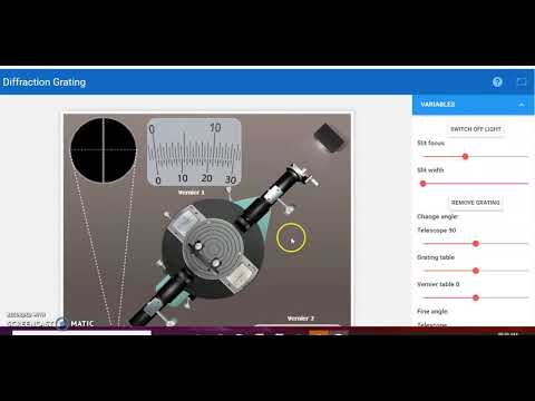 Virtual lab-Diffraction Grating normal Incidence - YouTube