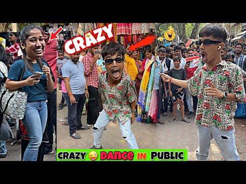 Funny and Crazy Dance in Crowd🤣❤️||Crazy Dance in Public🤣||Public Reaction Prank Video😂||Comedy😂