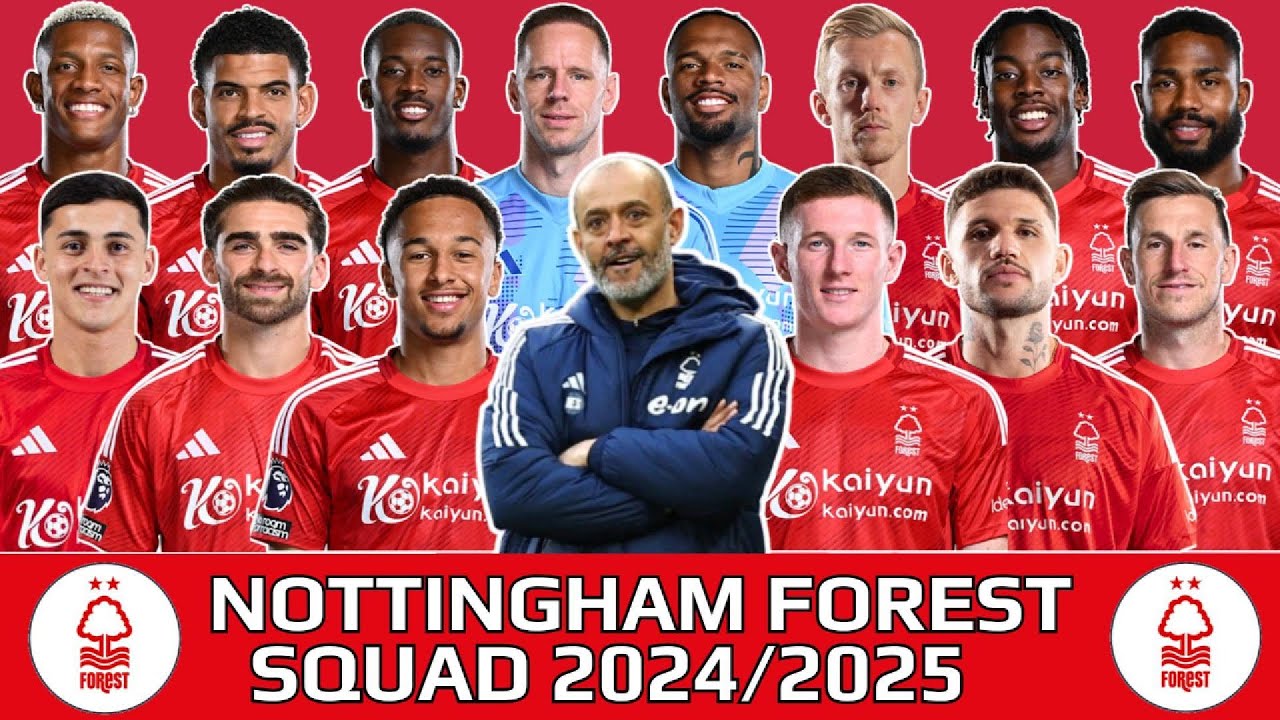 NOTTINGHAM FOREST SQUAD FOR SEASON 2024/2025 | POTENTIAL LINEUP Ft.Sosa ...