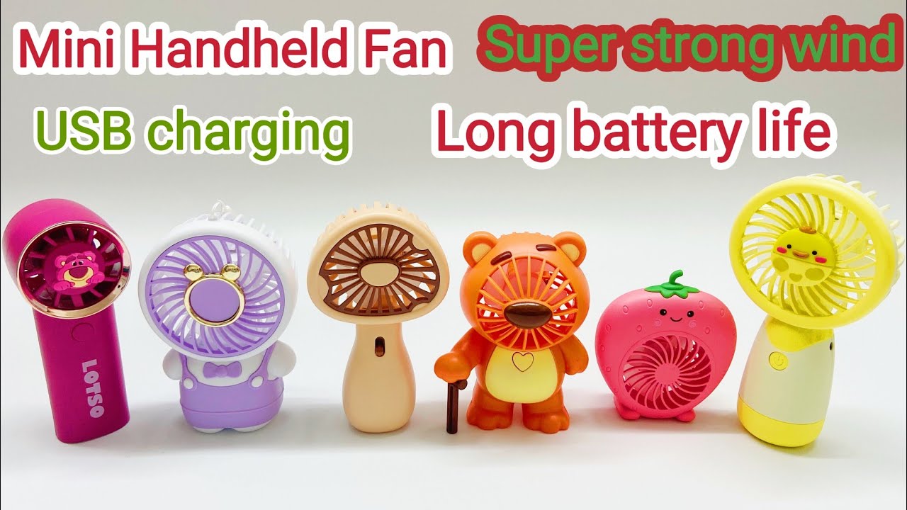 Mini Fan, Strong Cool Air, USB Charging, Long Battery Life, Easy To ...