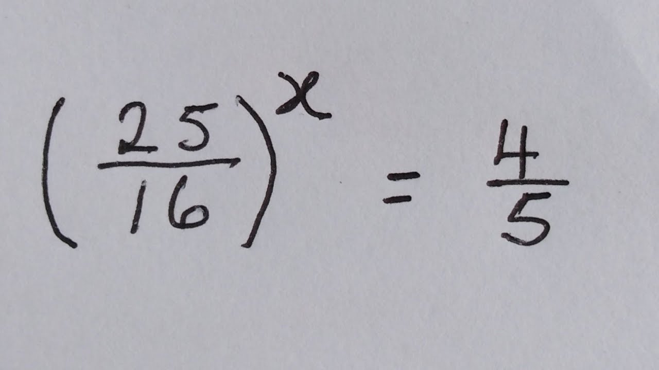 Interesting Exponential Equation With Fractional Bases YouTube interesting-exponential-equation-with-fractional-bases-youtube