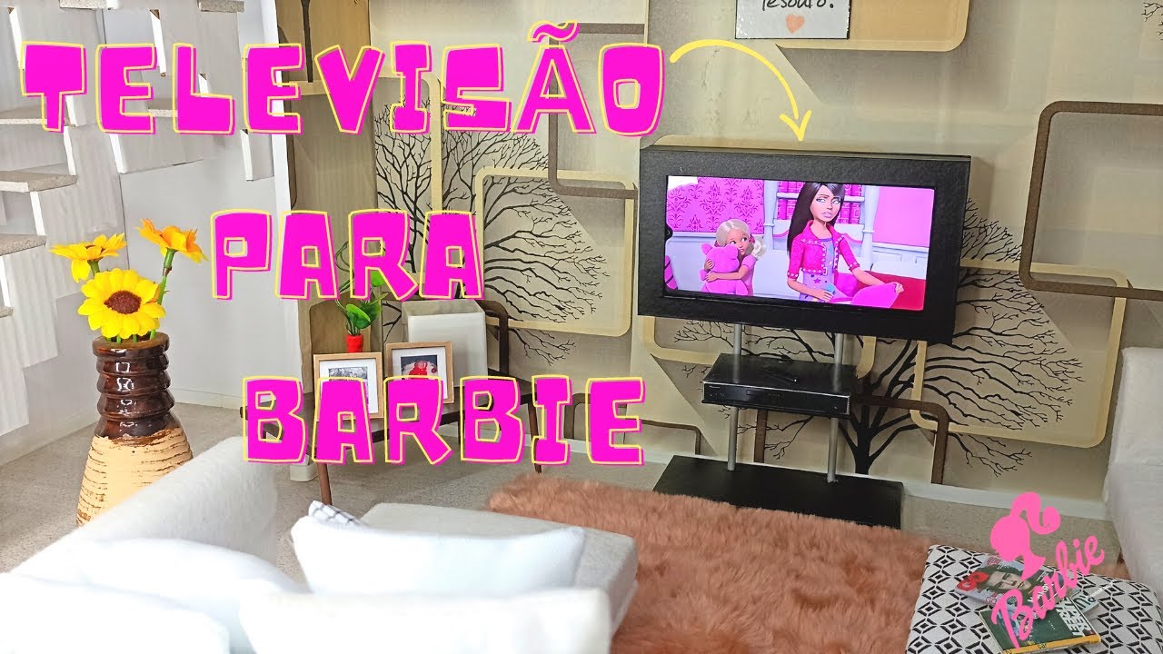 COMO FAZER TV PARA BARBIE - YouTube
