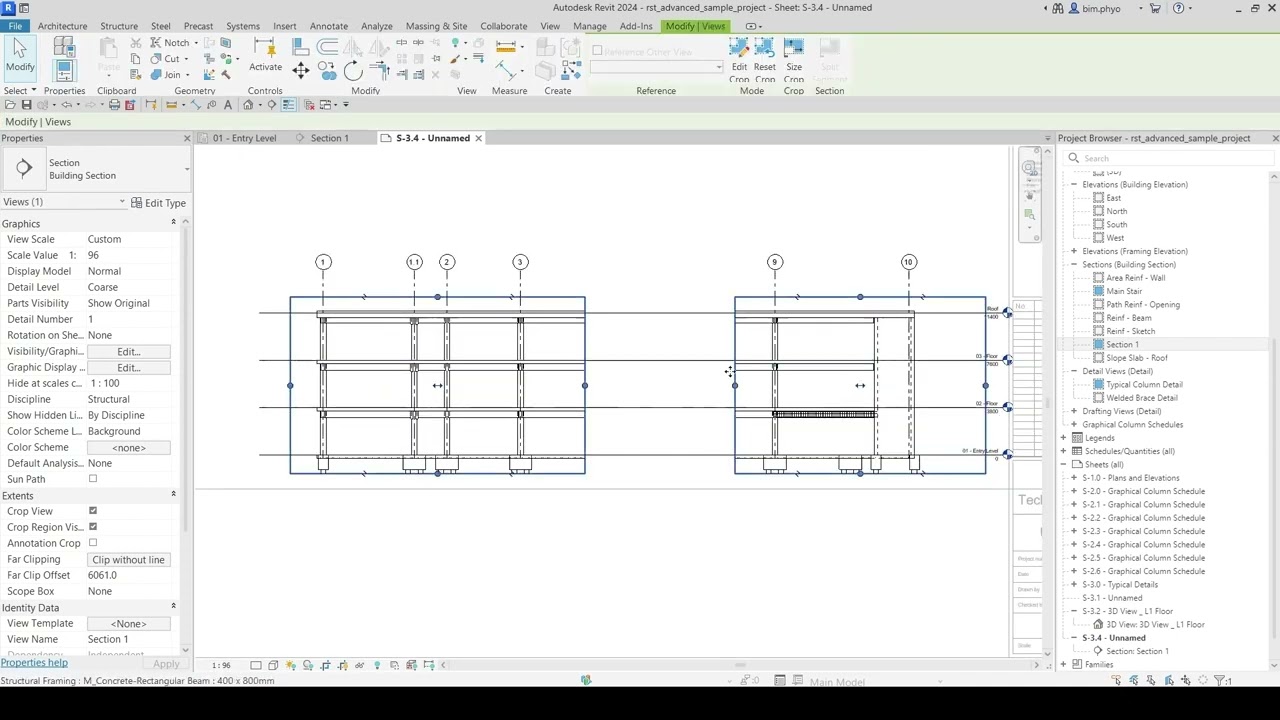 How To Break The Section View To Fit Into Sheet In Revit YouTube How To Break The Section View To Fit Into Sheet In Revit YouTube