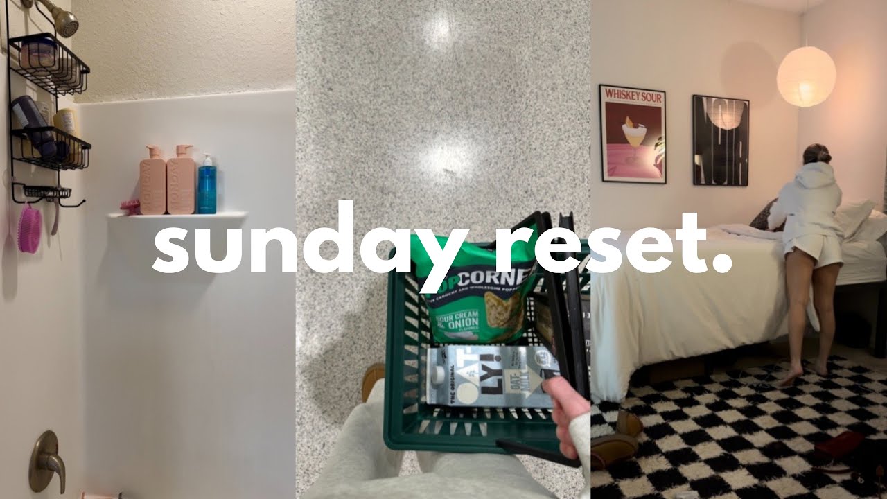 sunday night reset 🌙 my reset routine to start a new week - YouTube