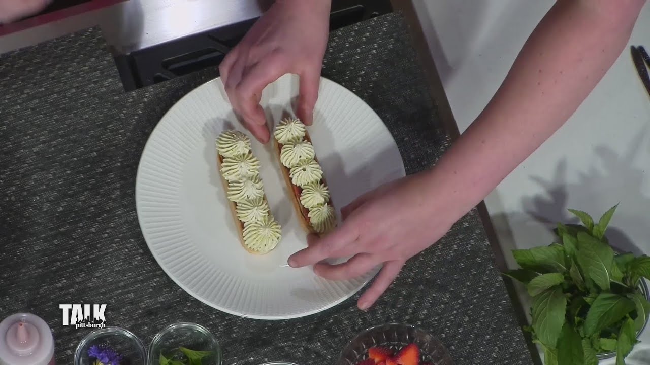 Local pastry chef making us the perfect summer dessert - YouTube