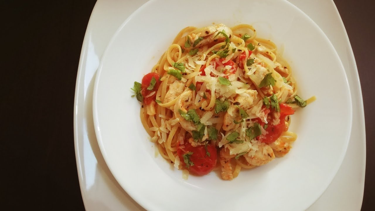 How To Make Lenguine with chicken |Lenguine chicken Recipe by Afra Food ...