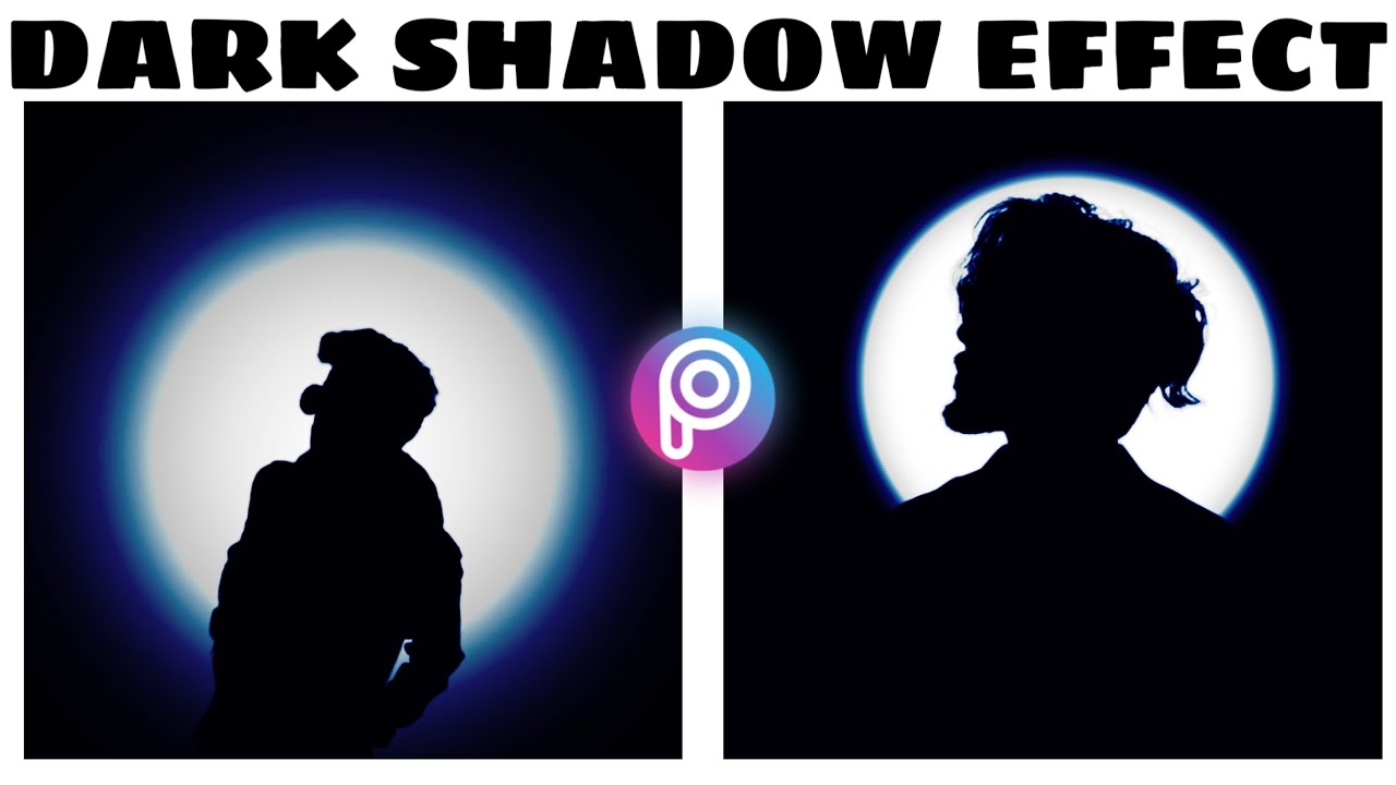 Dark Shadow Effect Editing🔥ll Picsart Dark Face Logo ll PicsArt Photo ...
