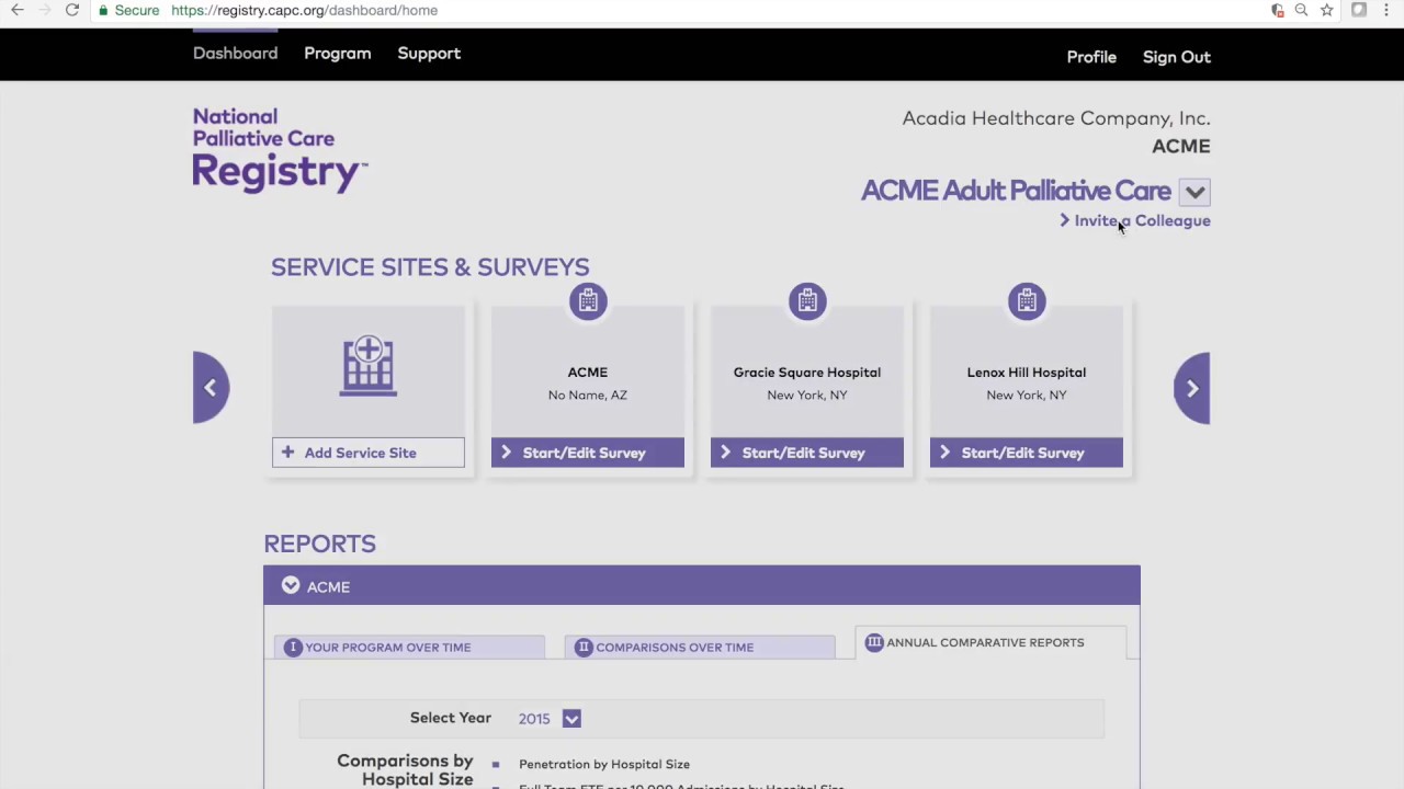 National Palliative Care Registry Dashboard Tutorial - YouTube