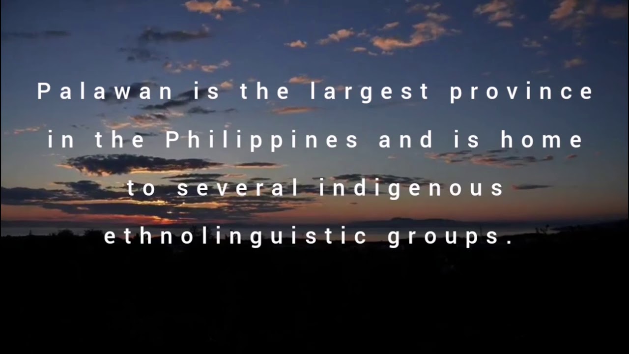 Palawan culture, people, tribe - YouTube