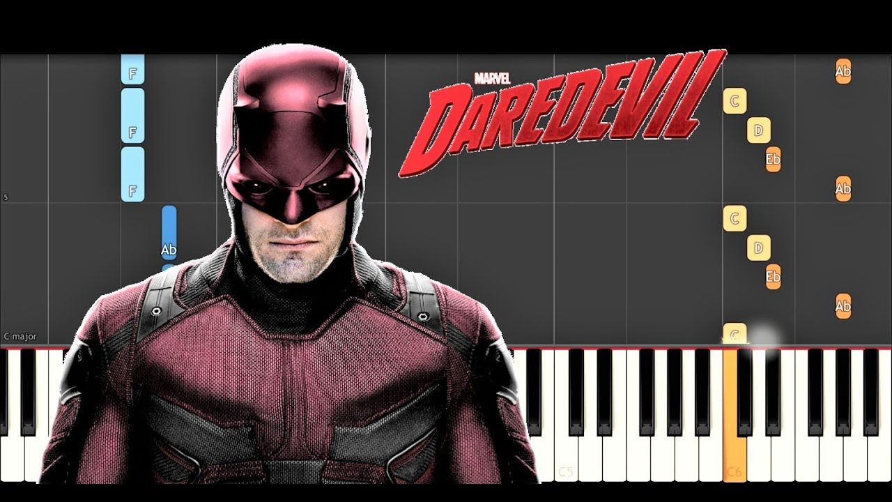 Marvels Daredevil Theme Orchestral (Piano Tutorial) - YouTube