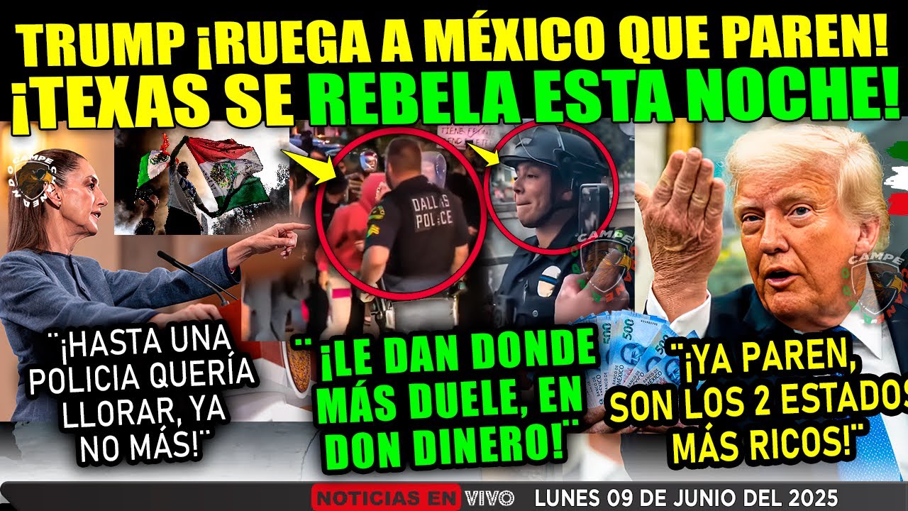TRUMP ¡LE RUEGA A MÉXICO QUE PAREN! SE REBELA AHORA TEXAS, YA NO ES ...