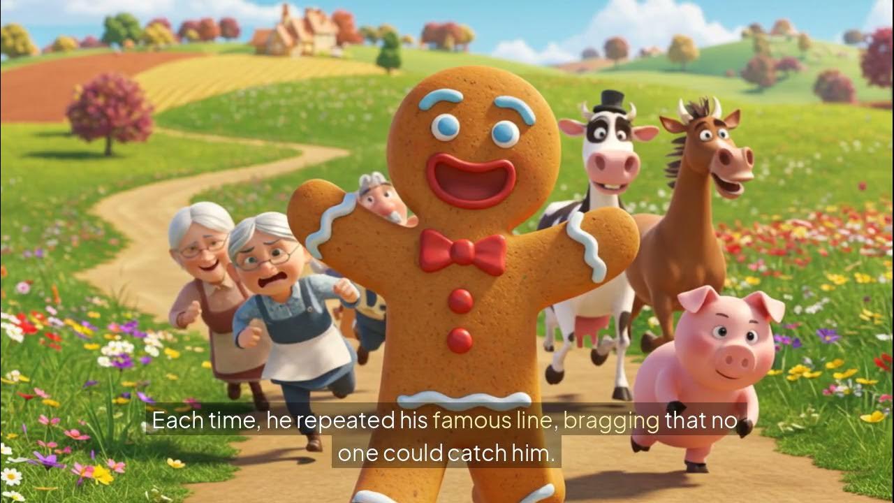 The Gingerbread Man | Run, Run, As Fast As You Can|Moral Story for Kids ...