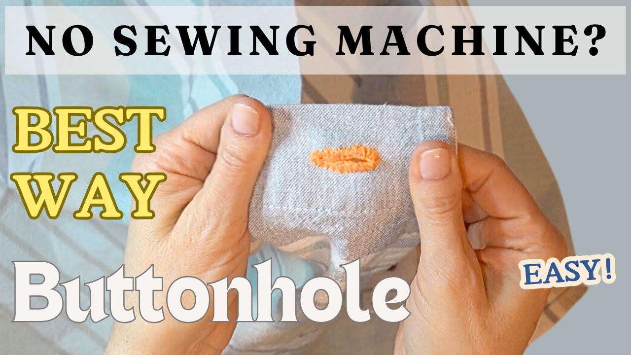 How to Sew a Buttonhole: with a Thread and Needle - YouTube