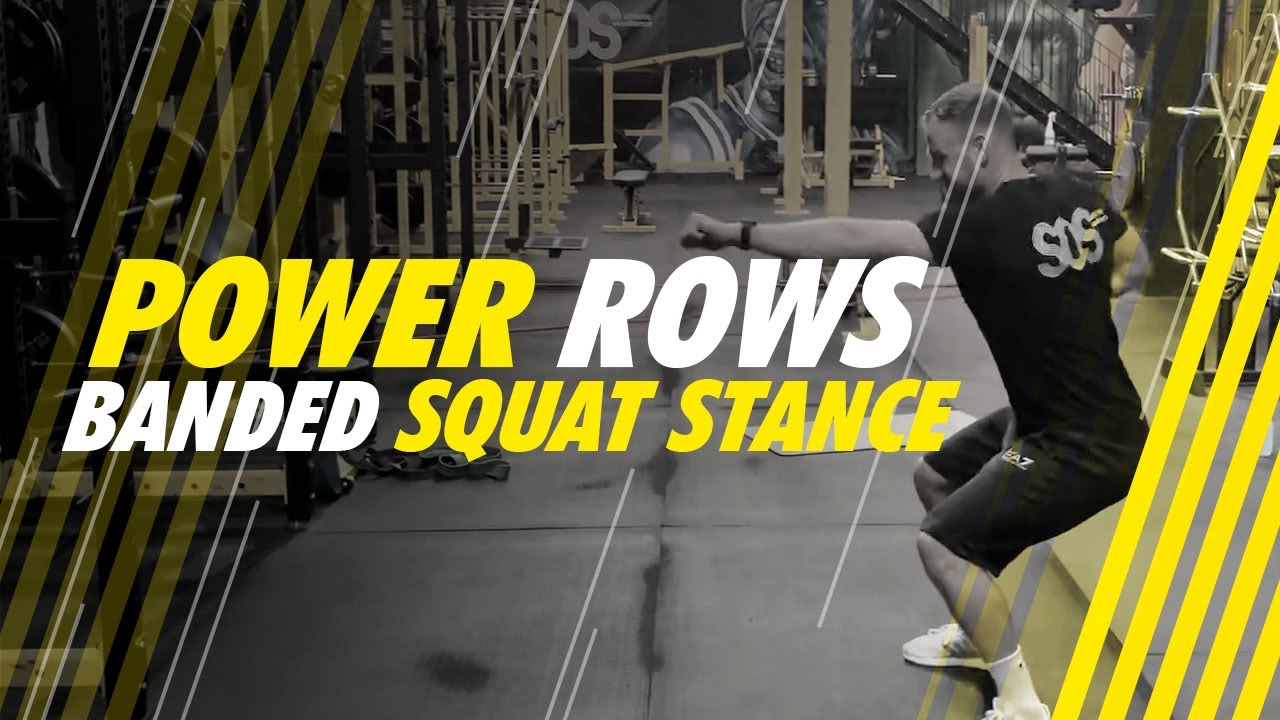 Power - Rows - Banded - Squat Stance - YouTube
