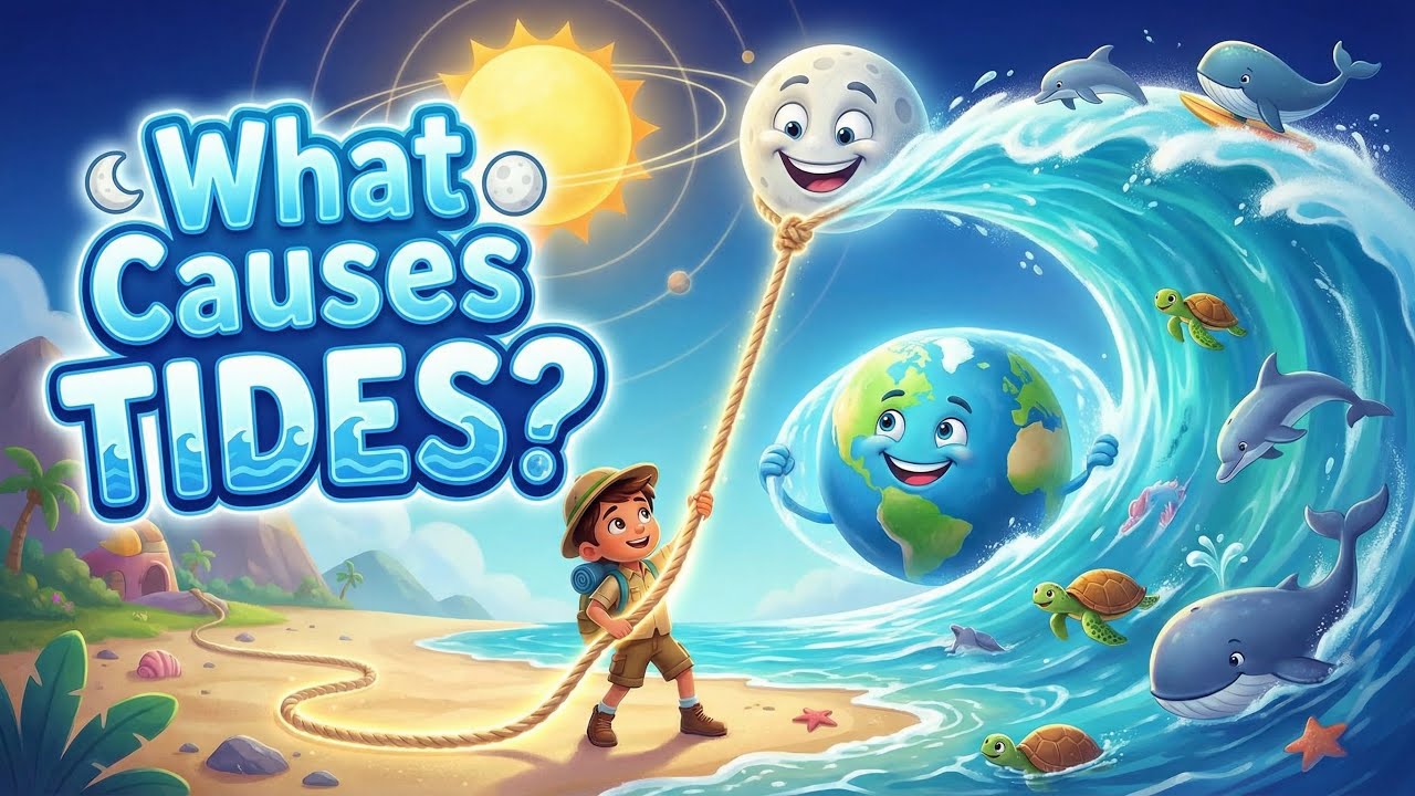 What Causes Tides? 🌊🌙 How Moon's Gravity Creates High vs. Low Tides ...