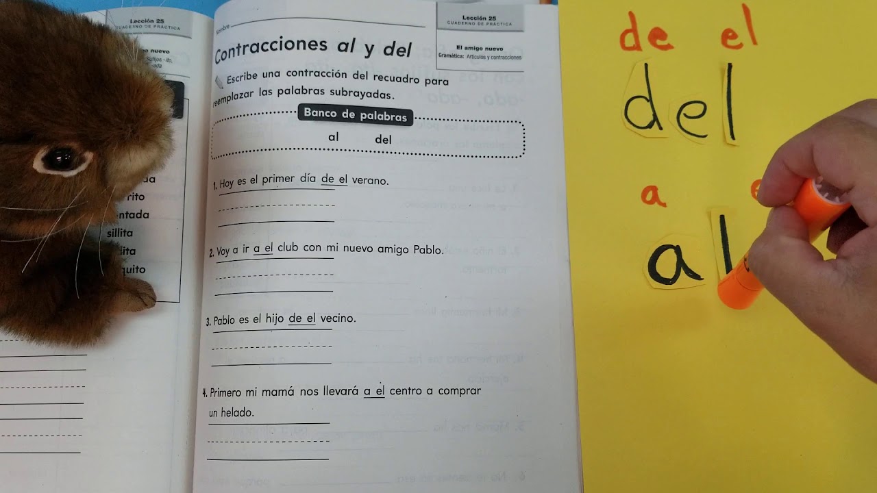 Contracciones al y el - YouTube