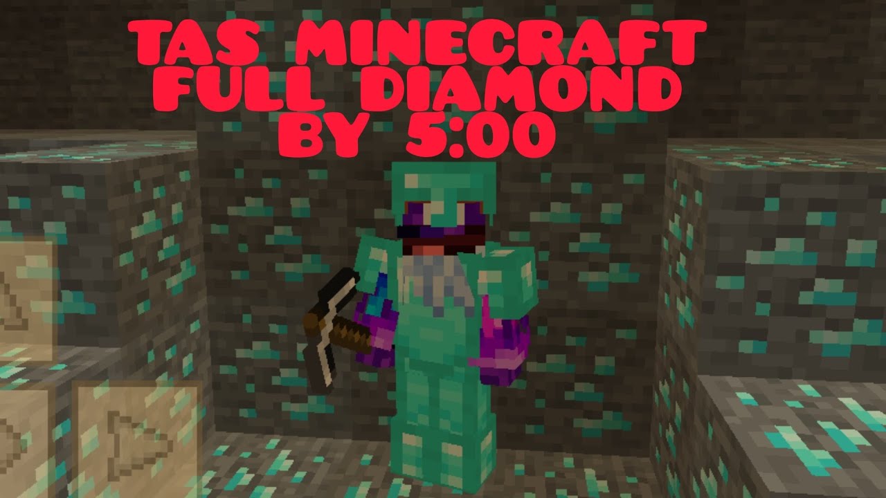 [TAS] MINECRAFT FULL DIAMOND IN 5:00 - YouTube
