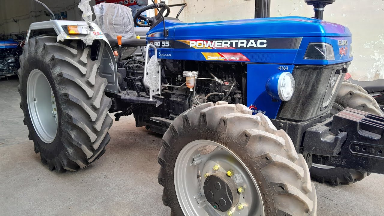 Powertrac EURO 55 Next 4wd Tractor full Review in Hindi - YouTube