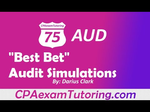 CPA Audit Exam. "Best Bet" Audit Simulations. By Darius Clark - YouTube