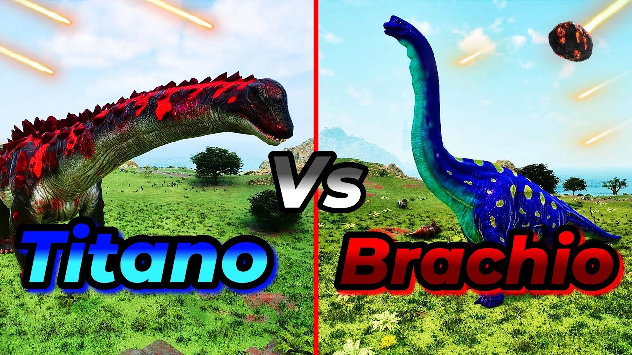 Brachiosaurus Vs Titanosaur | Ark Survival Ascended | Ark Mods | Ark ...