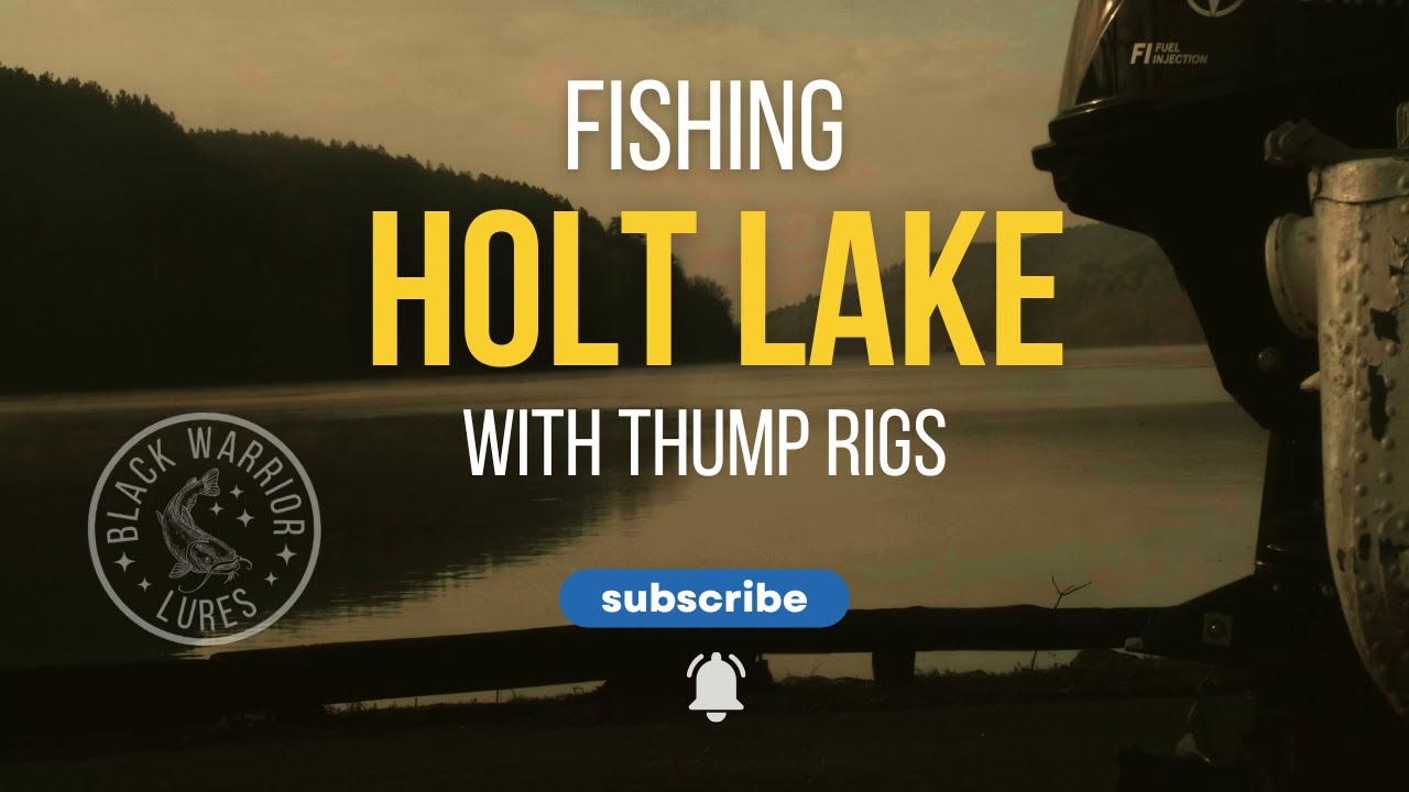 Fishing Blue Catfish Lures on Holt Lake with Thump Rigs - YouTube