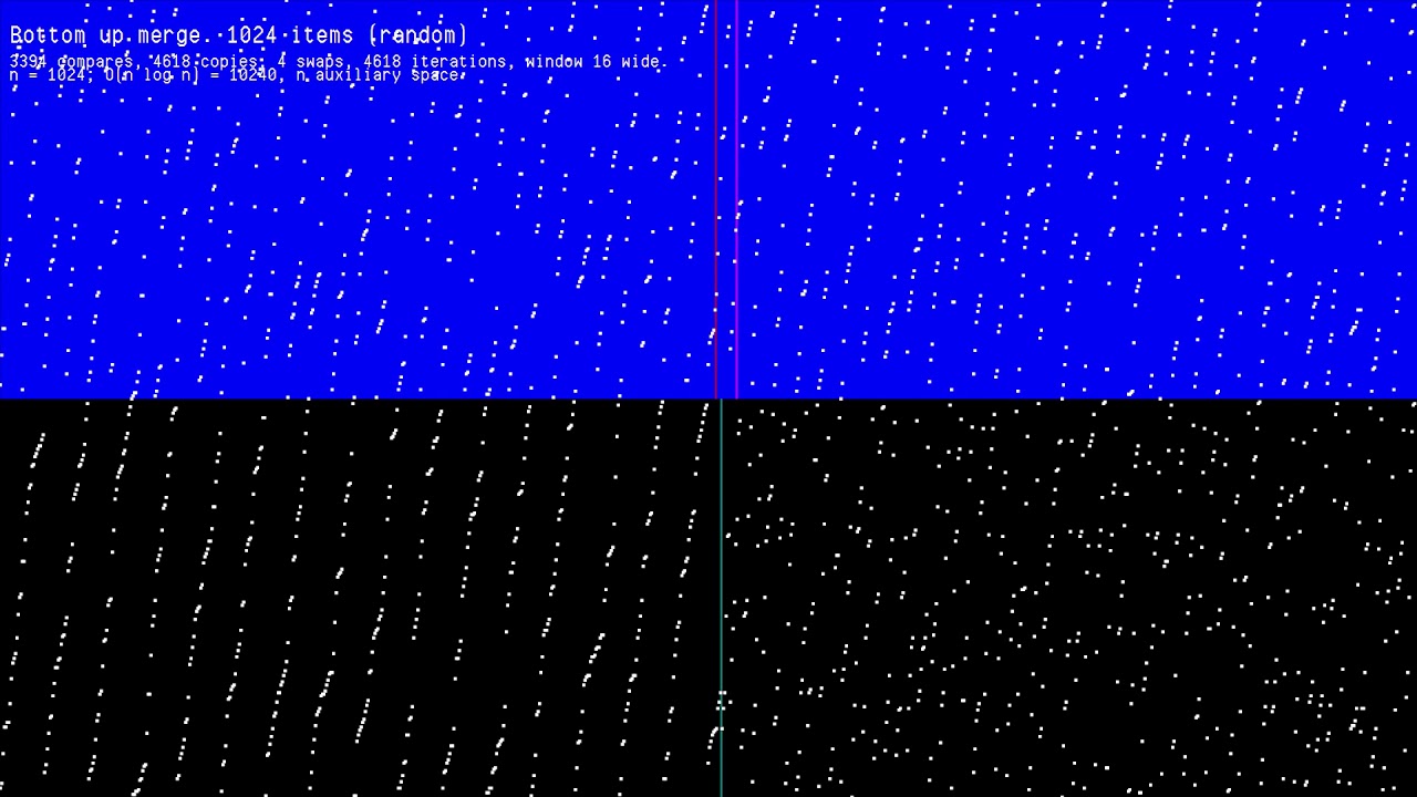 Bottom up merge sort - YouTube