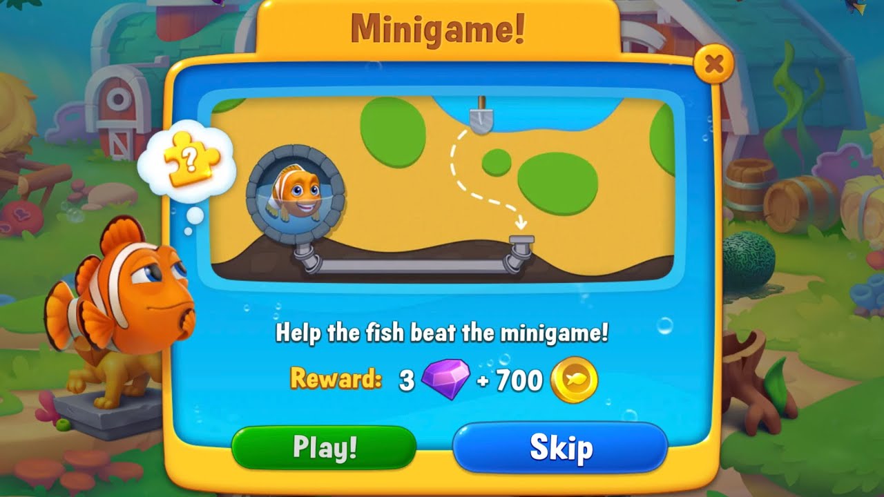 Fishdom Minigame! Help the fish beat the Mini-game! - YouTube