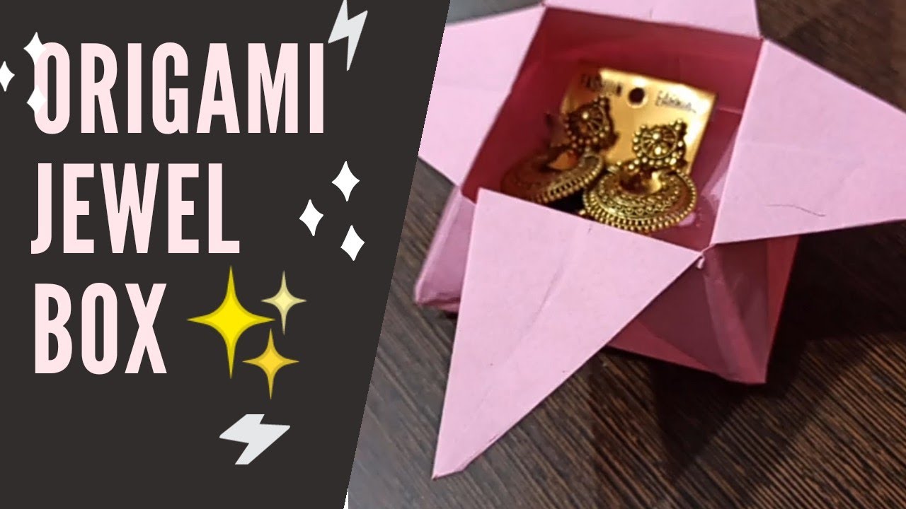 DIY jewellery box||how to make a jewellery box at home ||origami craft ...