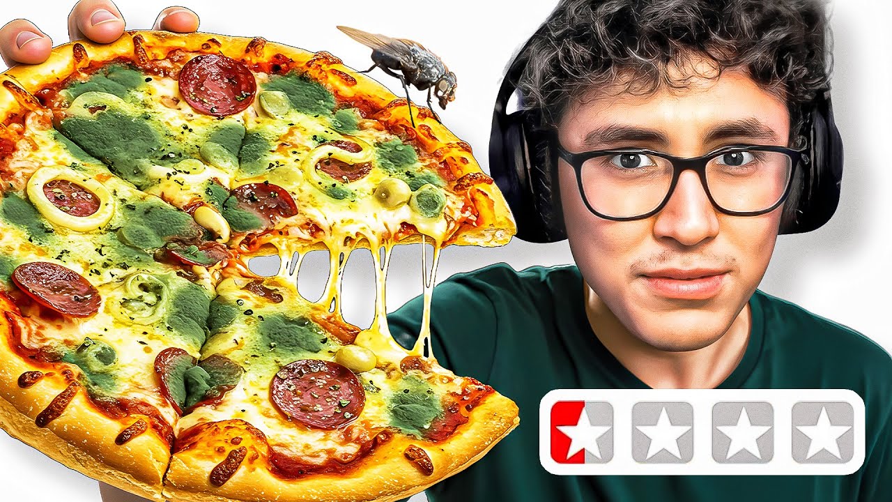 🔥HICE PIZZAS ASQUEROSAS CON INGREDIENTES RANDOM🤢 (ME DIO LELEPANCHA ...