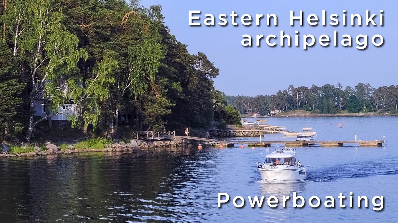 Powerboating in the eastern Helsinki archipelago - YouTube